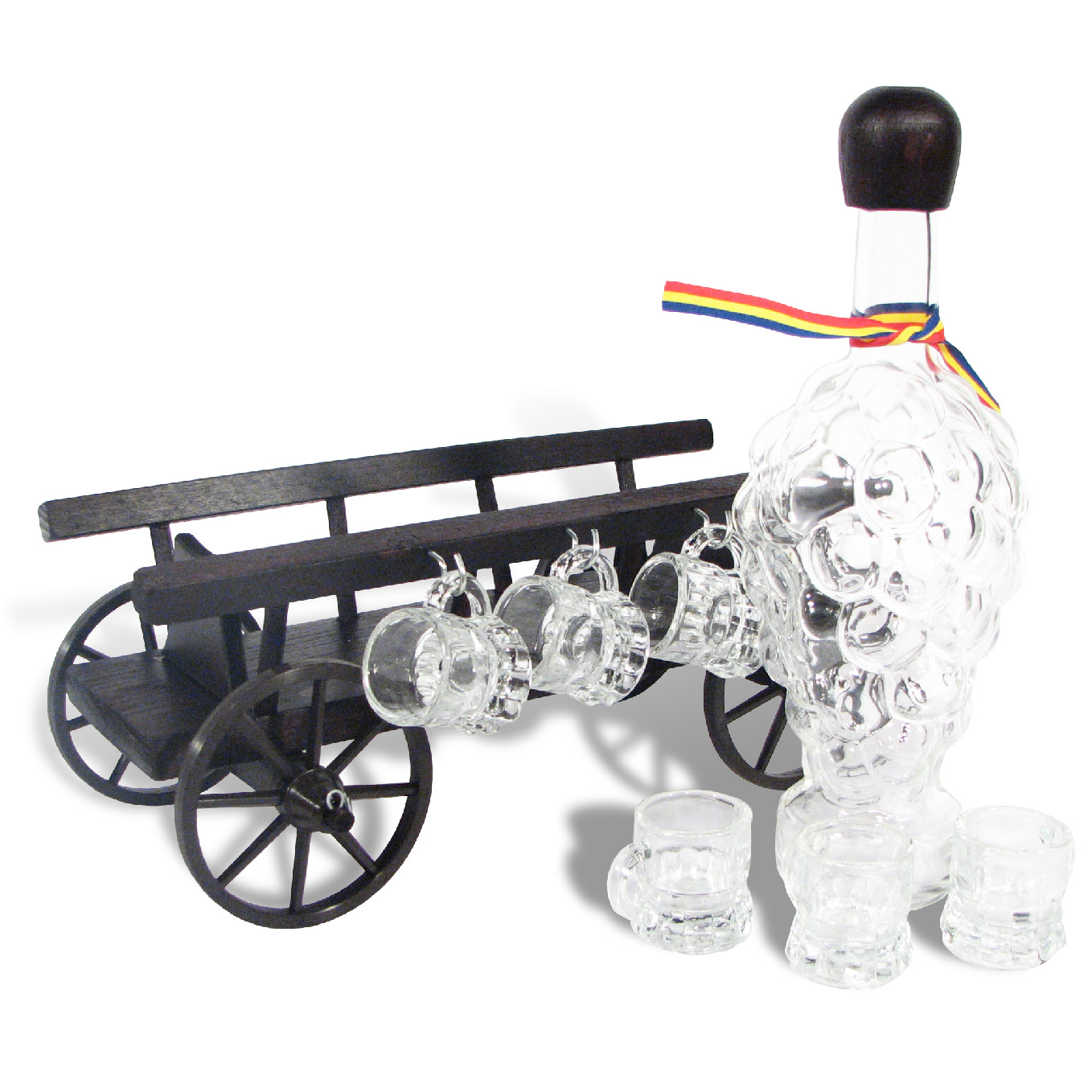 Caruta canite si sticla tarie